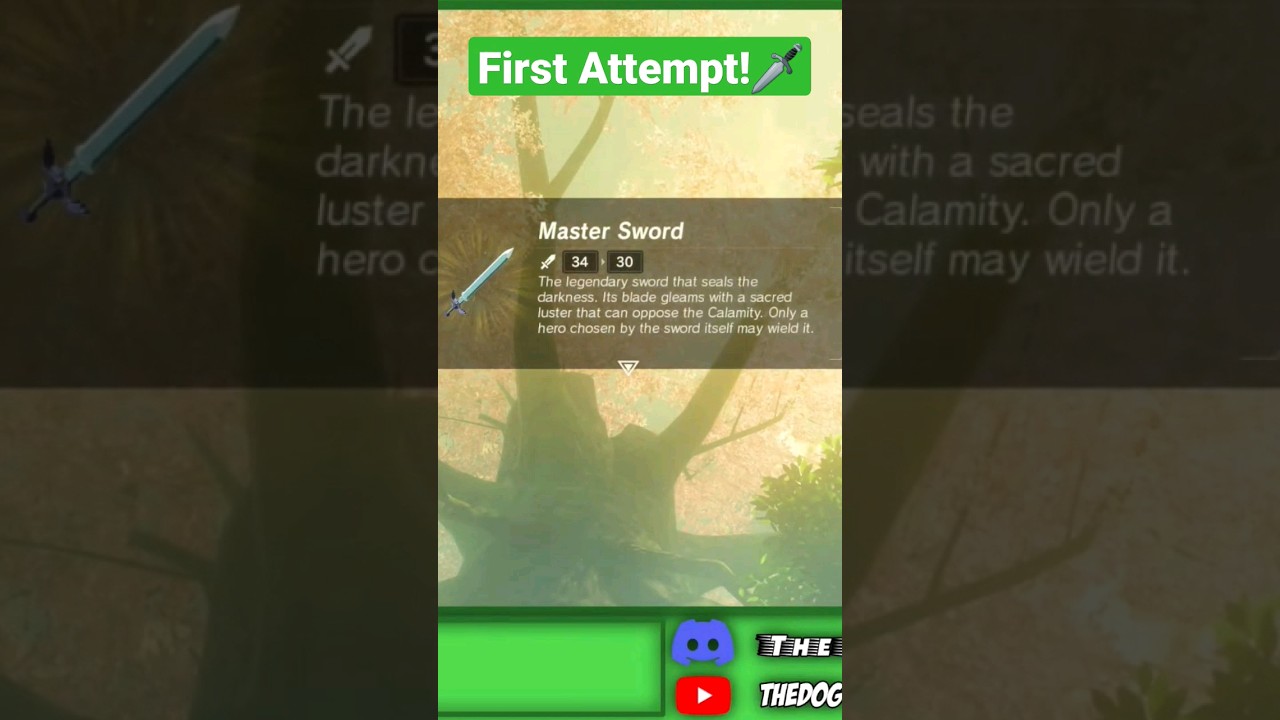 BOTW Early Master Sword Glitch #shorts #botw #zelda - YouTube
