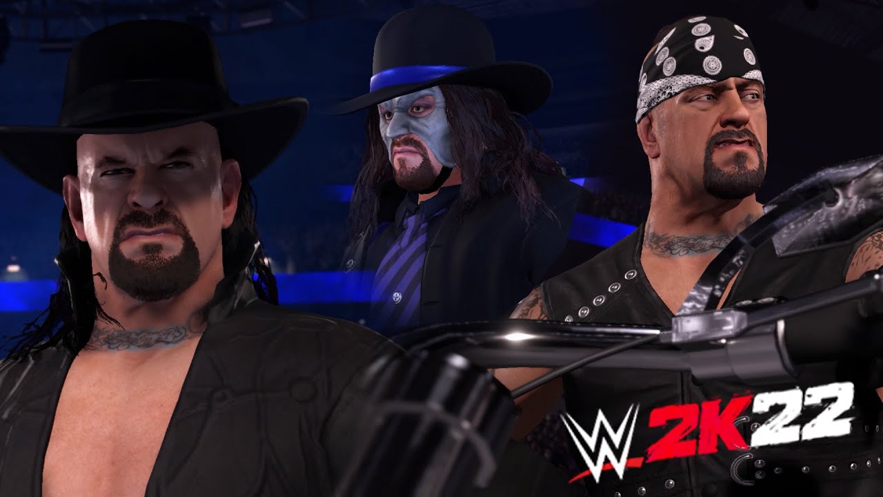 WWE 2K22 Undertaker Entrances: 02, 95, 98, WM36 - YouTube
