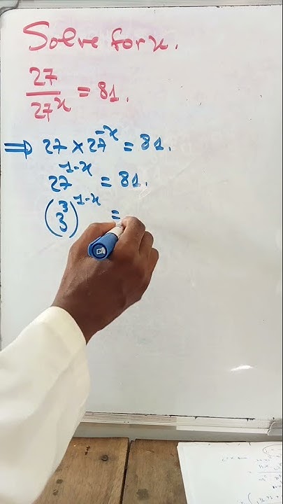 Olympiad Maths-IB Maths- IGCSE Maths - A & AS Level Maths: Exponential Equation - YouTube