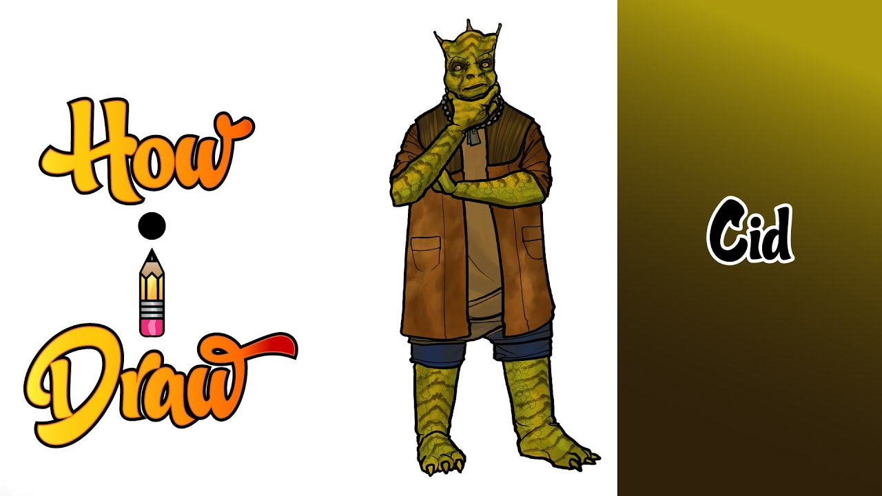 How I Draw CID from STAR WARS the BAD BATCH * how to draw cid ...