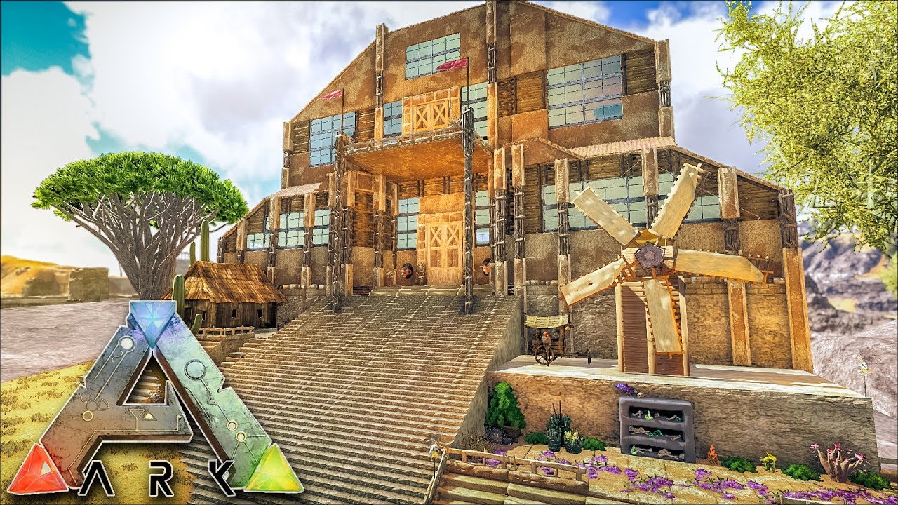 FINISHING OUR DESERT BASE MANSION! (ARK: Ragnarok) - YouTube