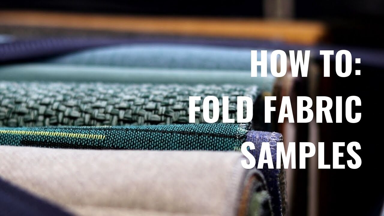 How To: Fold Fabric Samples - YouTube