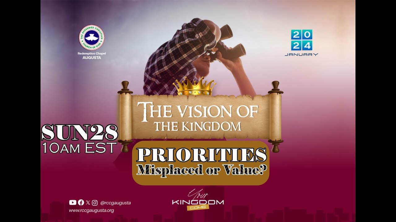 Vision of the Kingdom 4: Priorities:, MISPLACED or VALUE? - YouTube