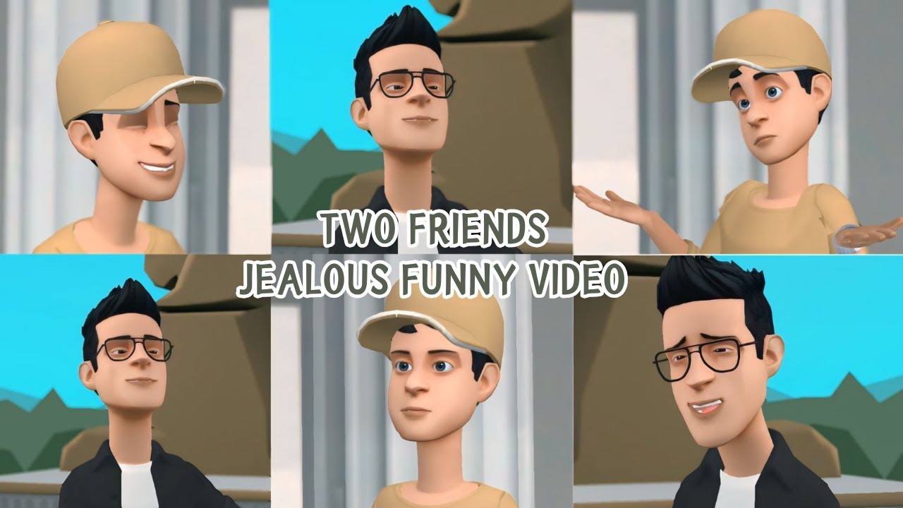 funny cartoon | two friends | full funny | jokes - YouTube