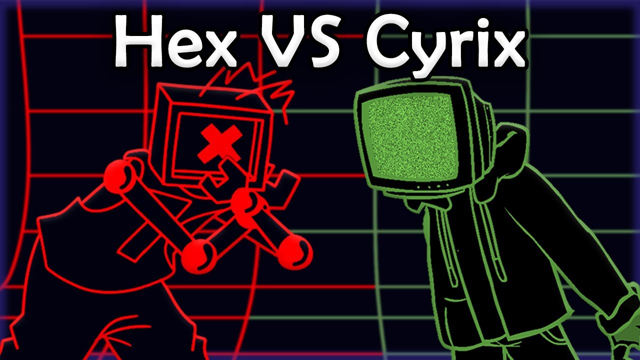 Robot Rapbattle (FNF Glitcher but it's a Hex and Cyrix Cover) - YouTube
