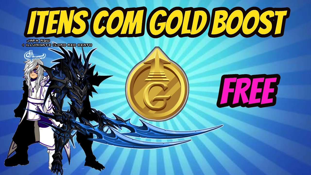 [AQW] Itens que dão Gold Boost #1 - YouTube