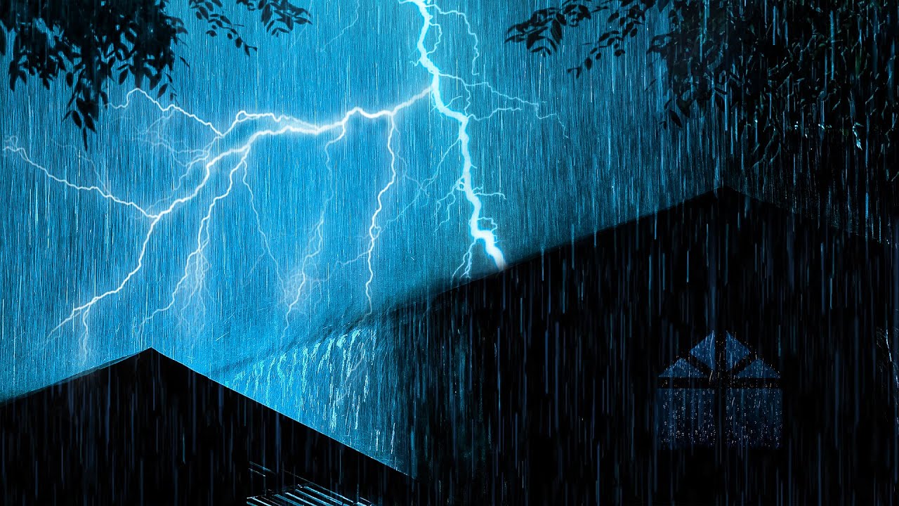 😴 Peaceful Thunderstorm Rain Sounds on a Tin Roof for Sleep, Relaxation ...