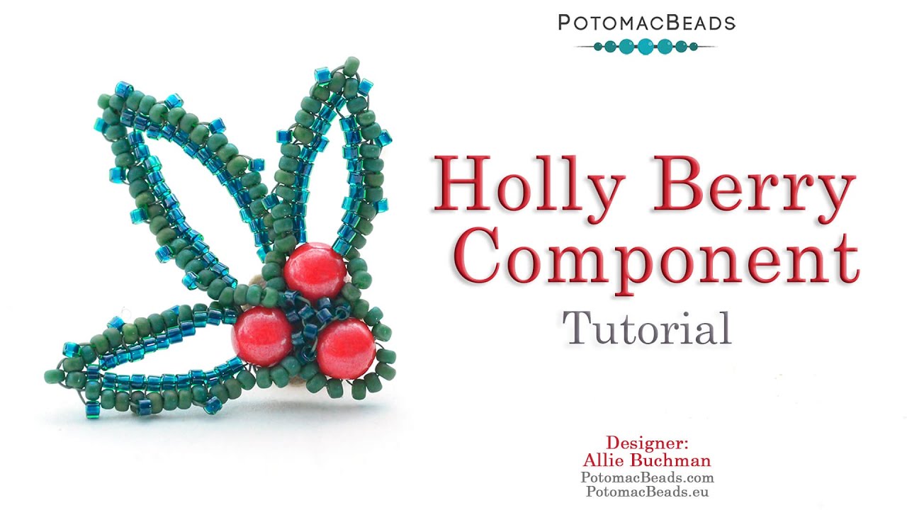 Holly Berry Component - DIY Jewelry Making Tutorial by PotomacBeads ...