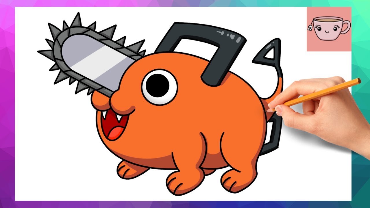 How To Draw Pochita from Chainsaw Man | Anime Drawing Tutorial - YouTube