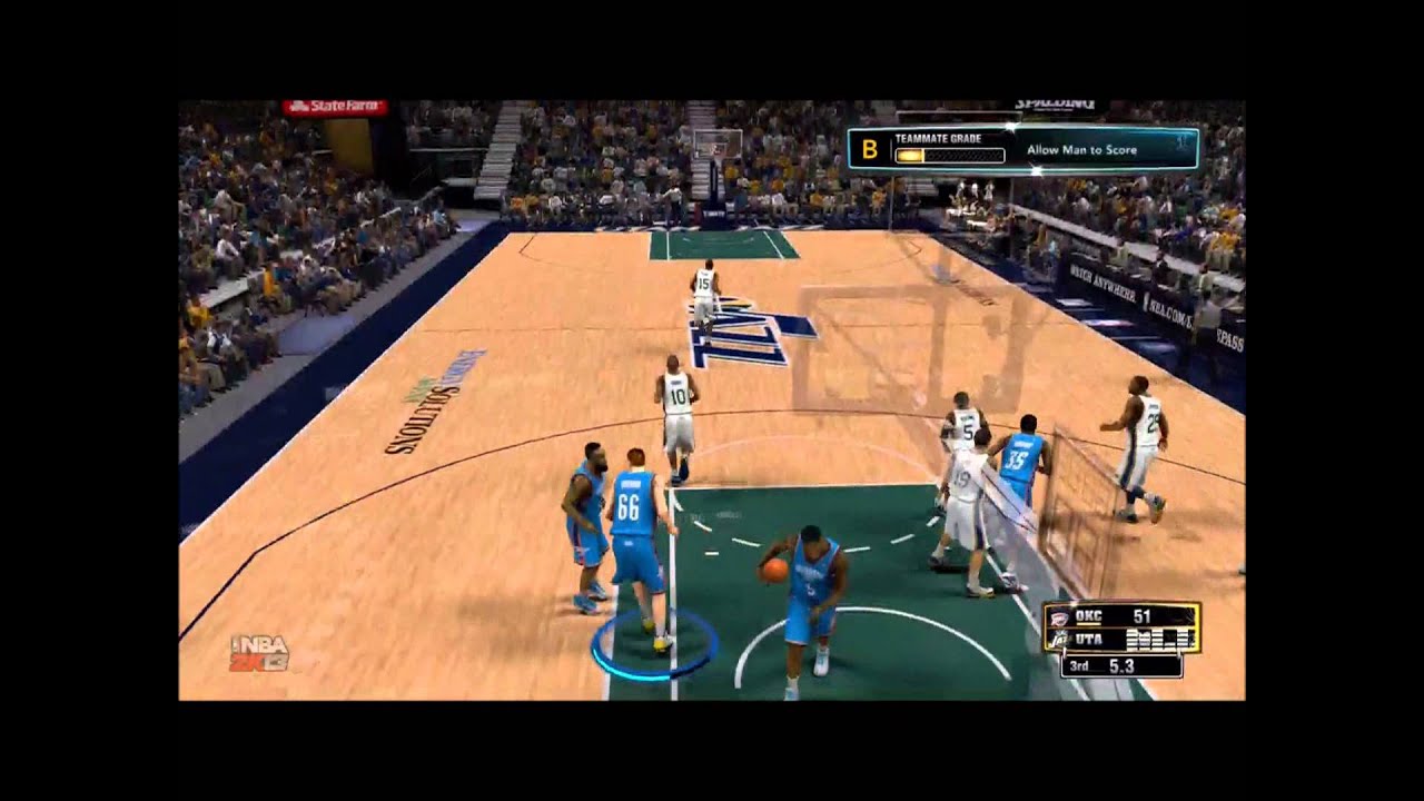 NBA 2k13 My Career Mode Center Game 38 - YouTube