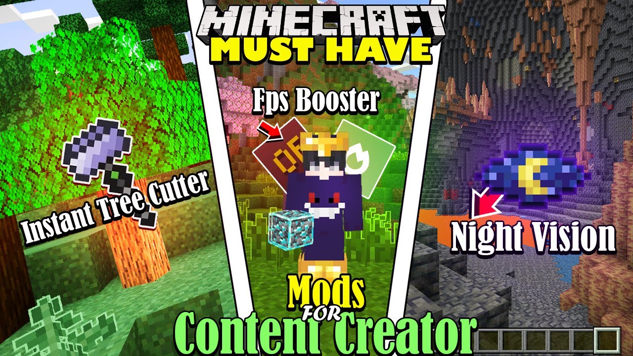 Minecraft MUST HAVE Mods for Content Creators! 😱🔥 - YouTube