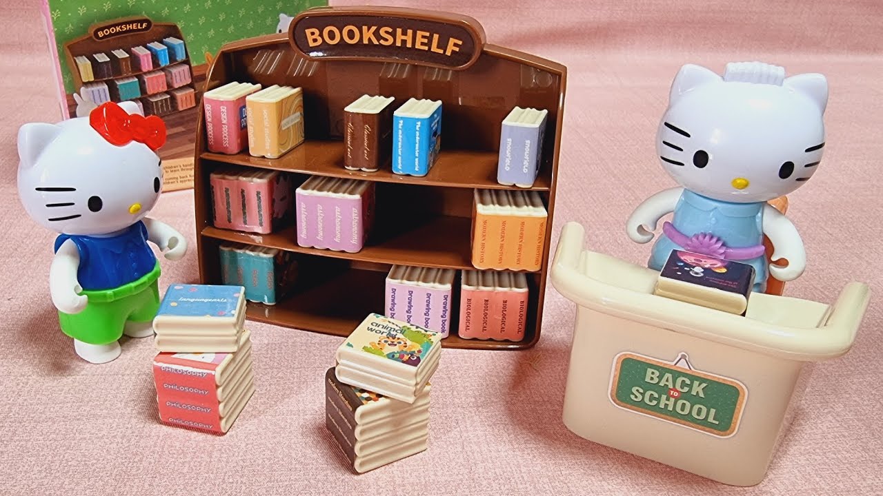 10 Minutes Satisfying with Unboxing Hello Kitty Study Room Set Toys ...