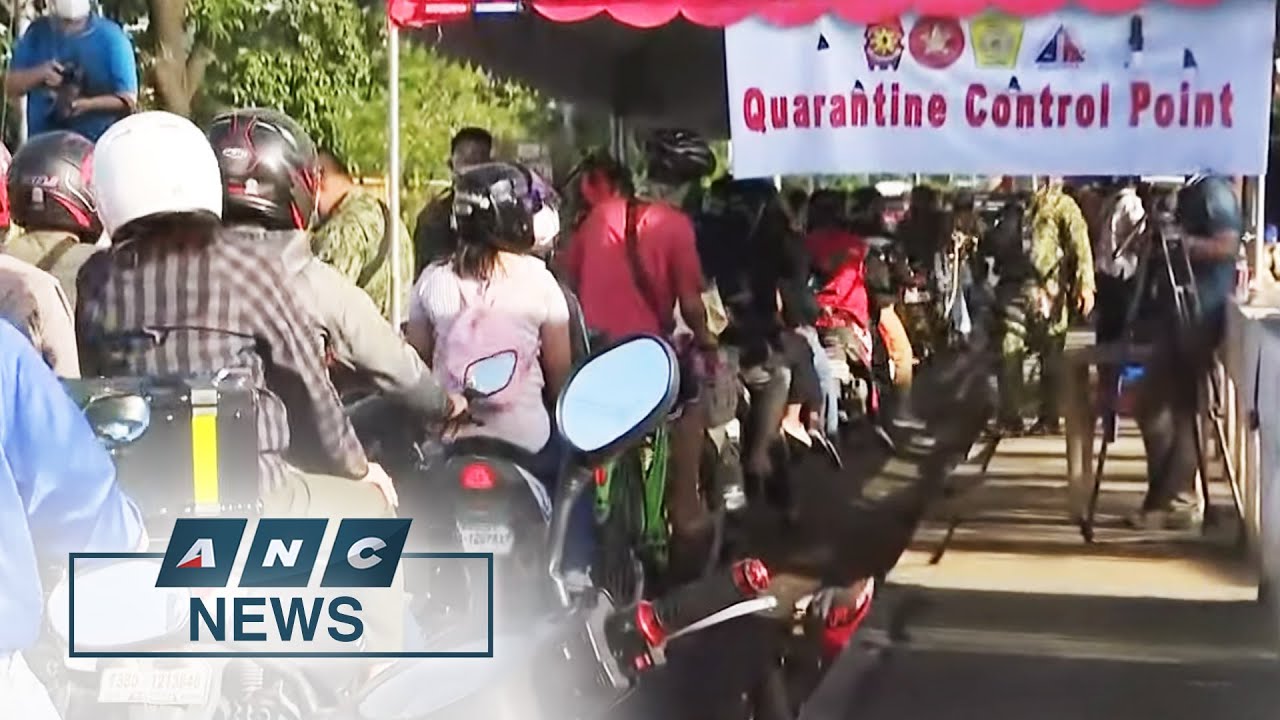 Stricter protocols set along QC-Rizal border on ECQ Day 1 | ANC - YouTube