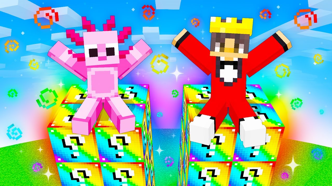 Playing an OP LUCKY BLOCK TOWER RACE in Minecraft! - YouTube