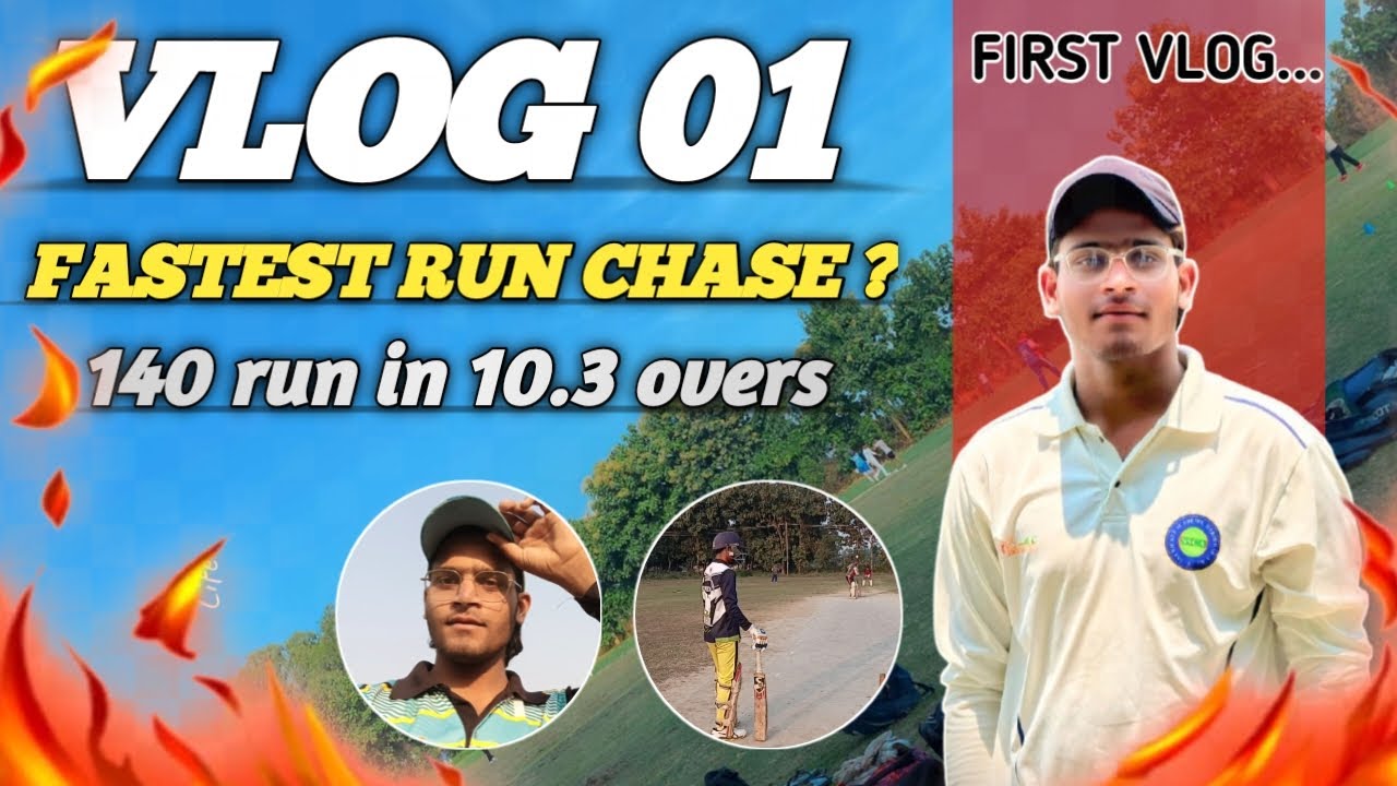 First vlog 🔥 Fastest run chase ever?💀 Target 140 in 15 overs 🥶 CRI ...