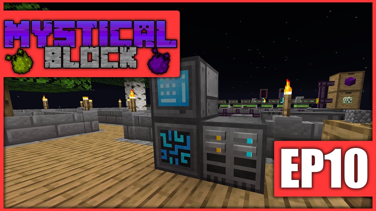 Refined storage! - EP10 - Mystical Block - YouTube