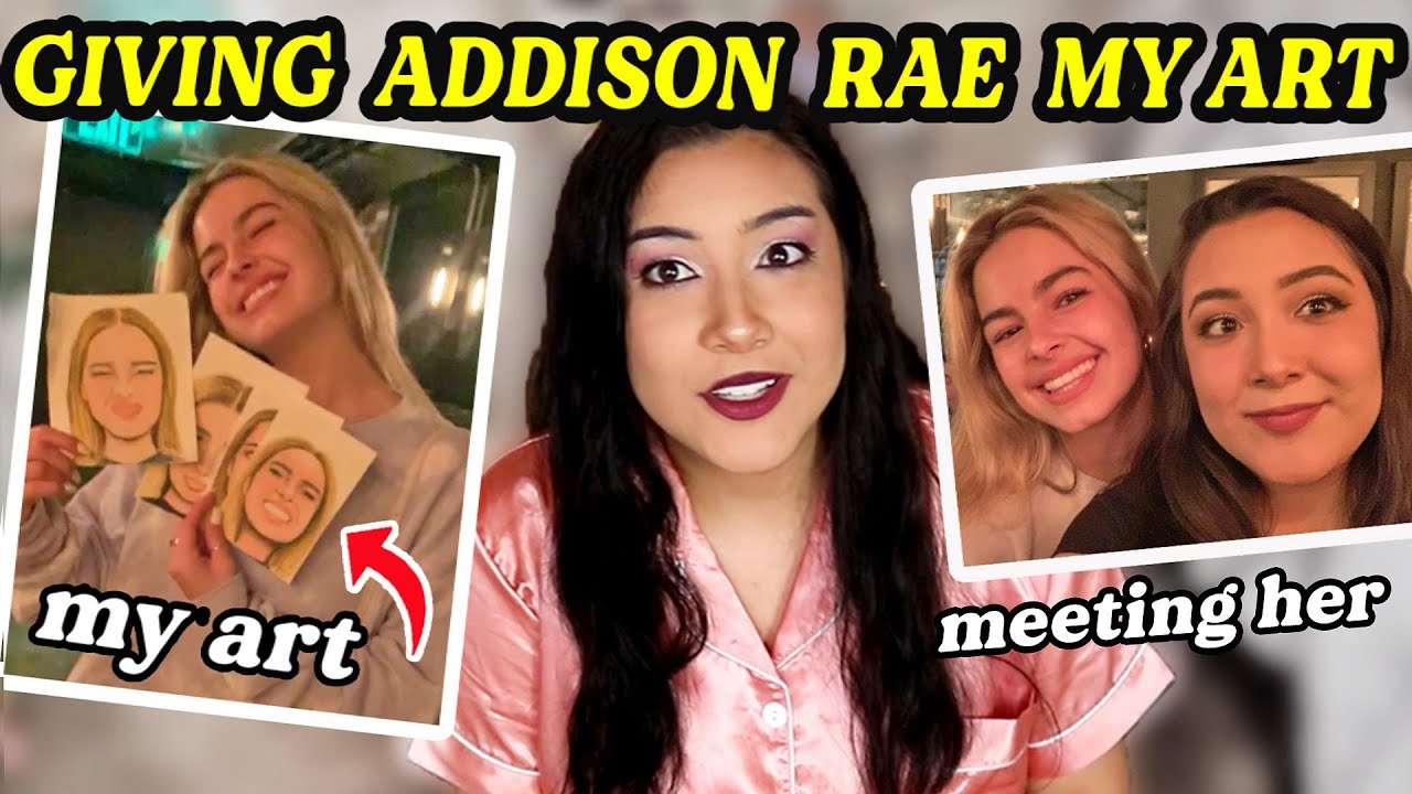 The Time I Gave Addison Rae My Art (& what she was like) - YouTube
