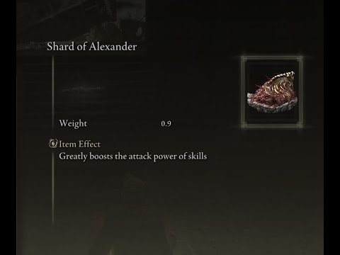 Elden Ring - how to get shard of alexander - YouTube