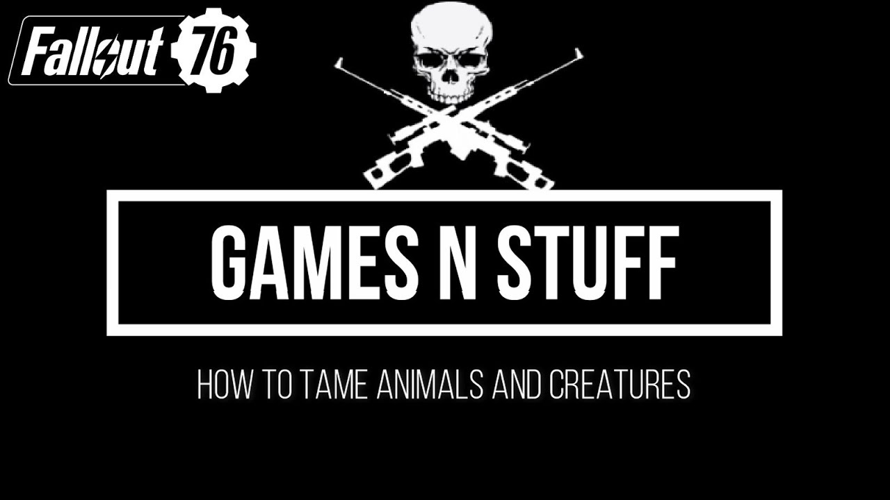 How to tame animals or creatures | How to tame Mega Sloth | Fallout 76 ...