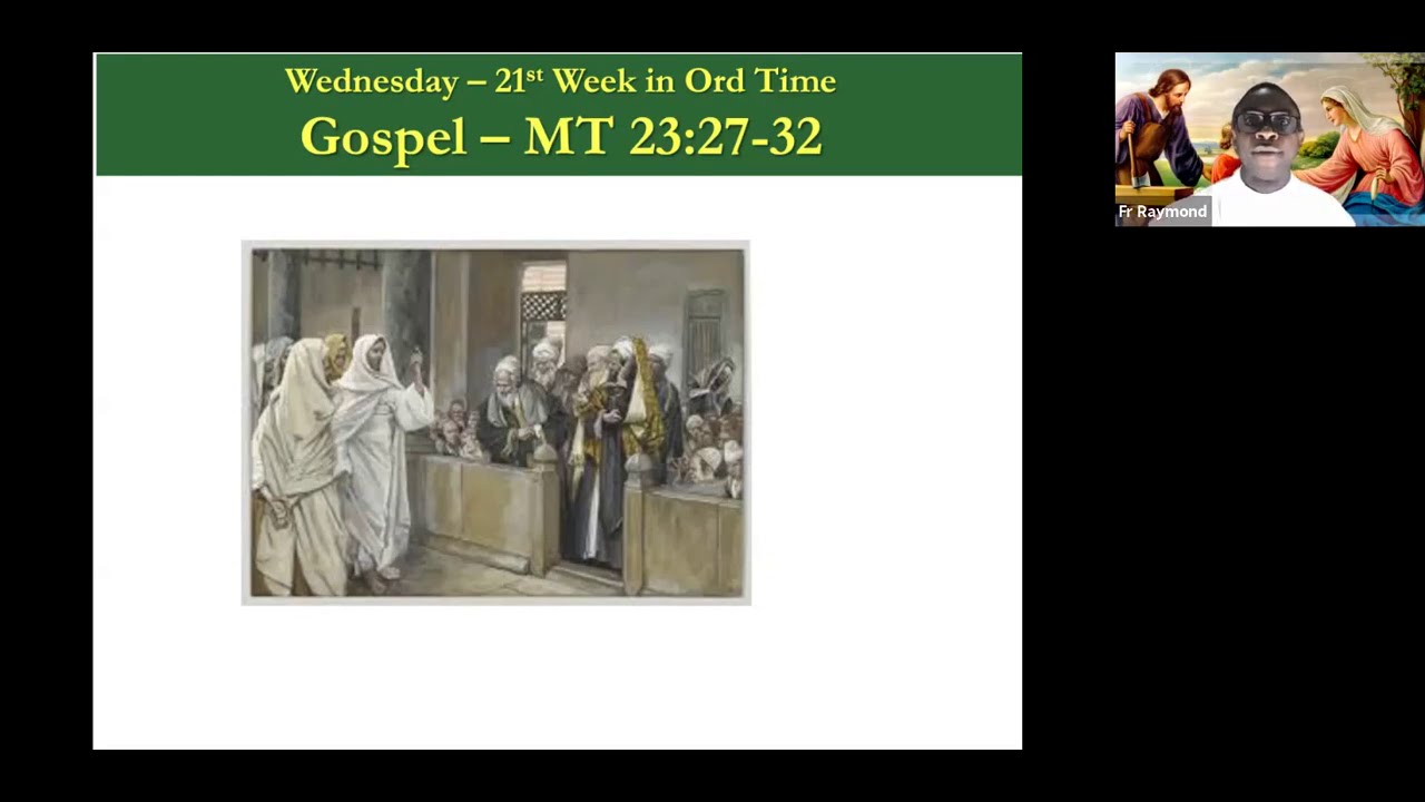 Devotion with Fr. Ray (Matthew 23:27-32) - YouTube