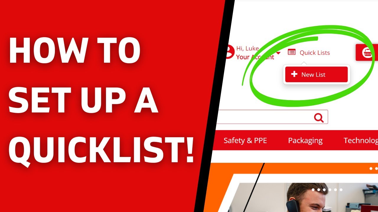 How To Set Up A Quicklist On Our Webshop - YouTube