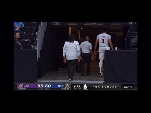 Anthony Davis Limps To Locker Room After Injuring his Achilles - YouTube