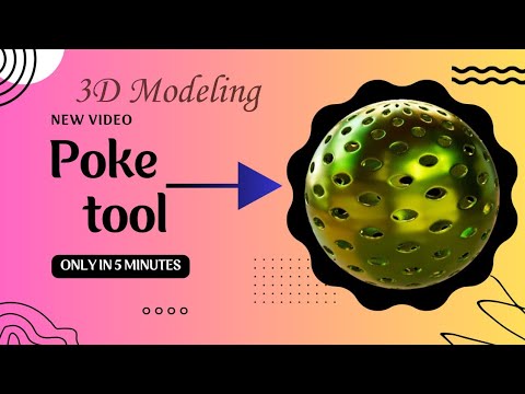 How to use / Poke Tool / 3D Modeling in maya / - YouTube
