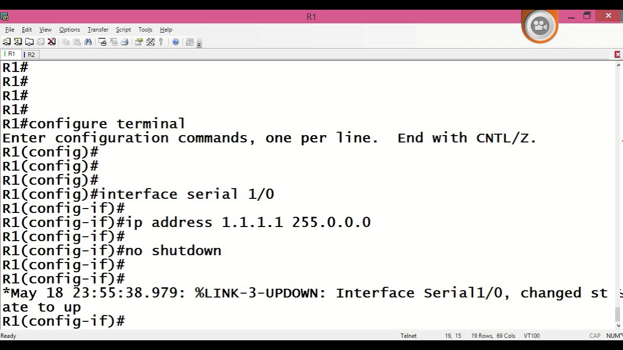 CCNA Basic ip address config - YouTube