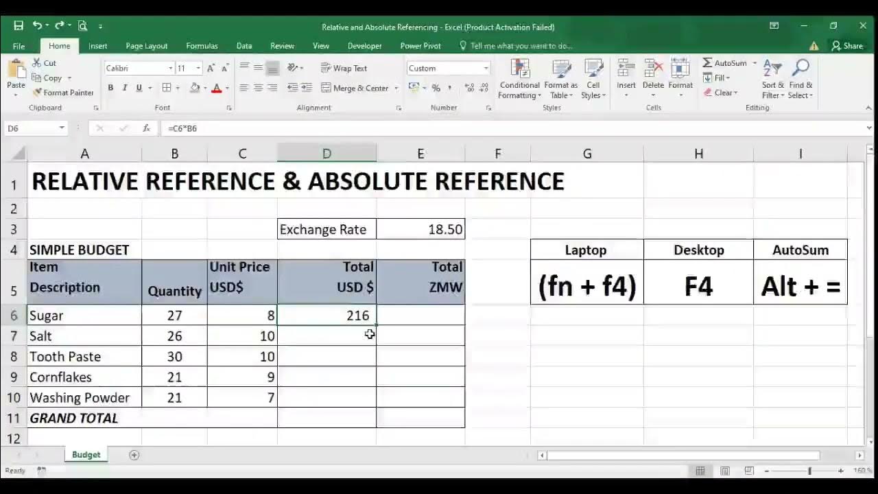 Relative and Absolute References Explained - YouTube