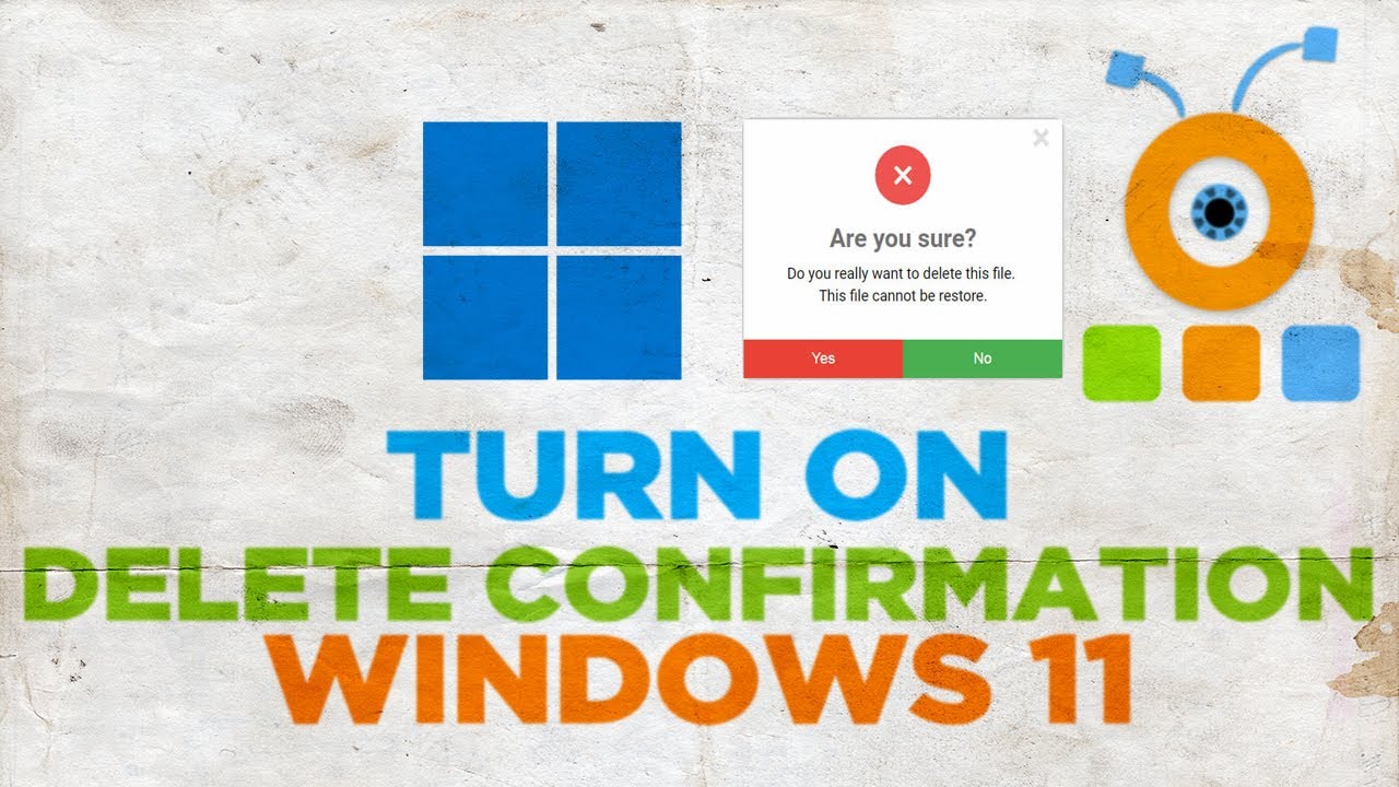 How To Turn on delete confirmation in windows 11 - YouTube
