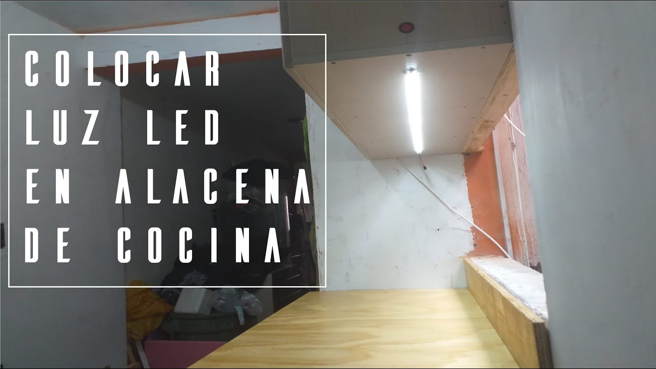 COMO COLOCAR LUZ LED EN MUEBLE DE MELAMINA - YouTube