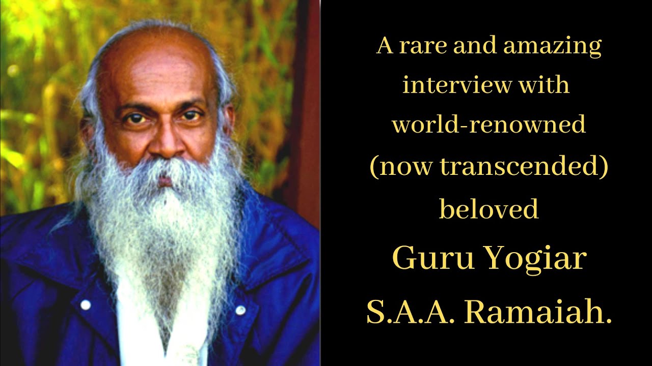 A rare and amazing interview with world-renowned beloved Guru Yogiar S ...