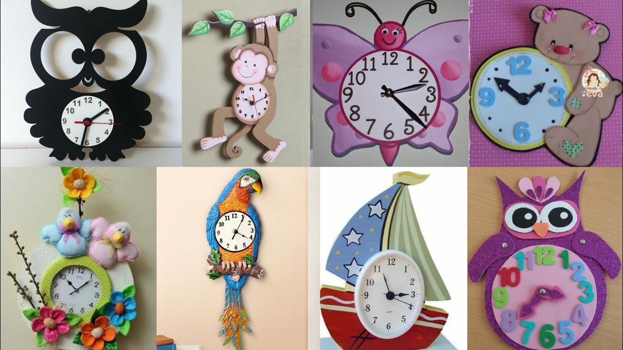 Kids room funny decorative clocks ideas#diy craft ideas#Wall clocks ...