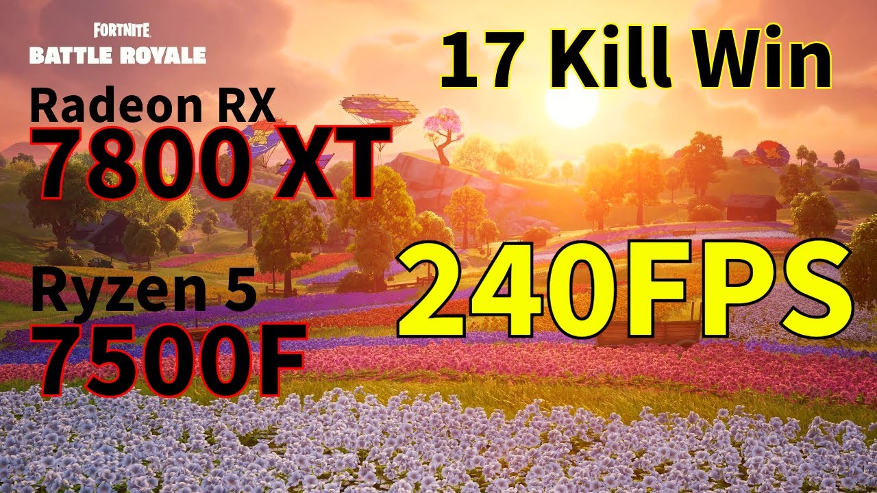 Fortnite Competitive Settings FPS Test Chapter 6 - Radeon RX 7800 XT ...