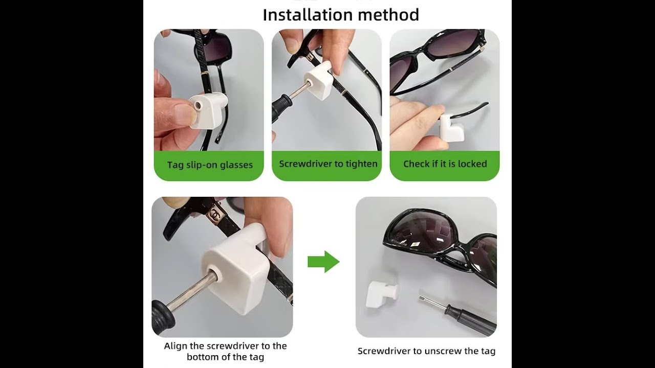 Meez India Optical Hard Tags AM/RF EAS Security Tag for Sunglasses Anti ...