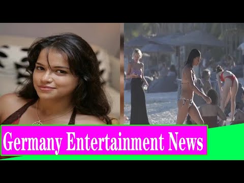 Michelle Rodriguez wows in tie dye bikini as she spends Christmas Day relaxing on a beach in Mexico