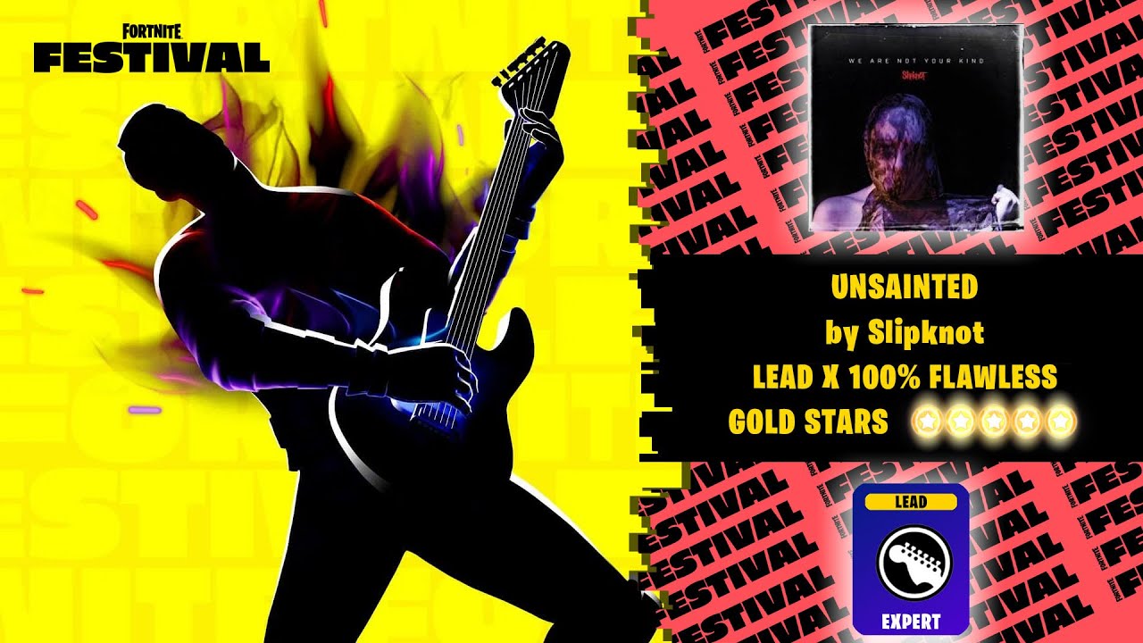 Fortnite Festival: Unsainted by Slipknot Lead X 100% Flawless - YouTube