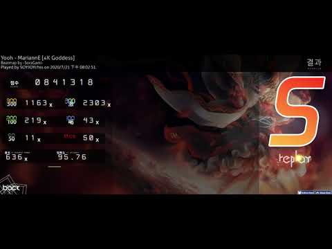 [osu! mania] Yooh-MariannE 4.63stars 95.76% S 841k - YouTube