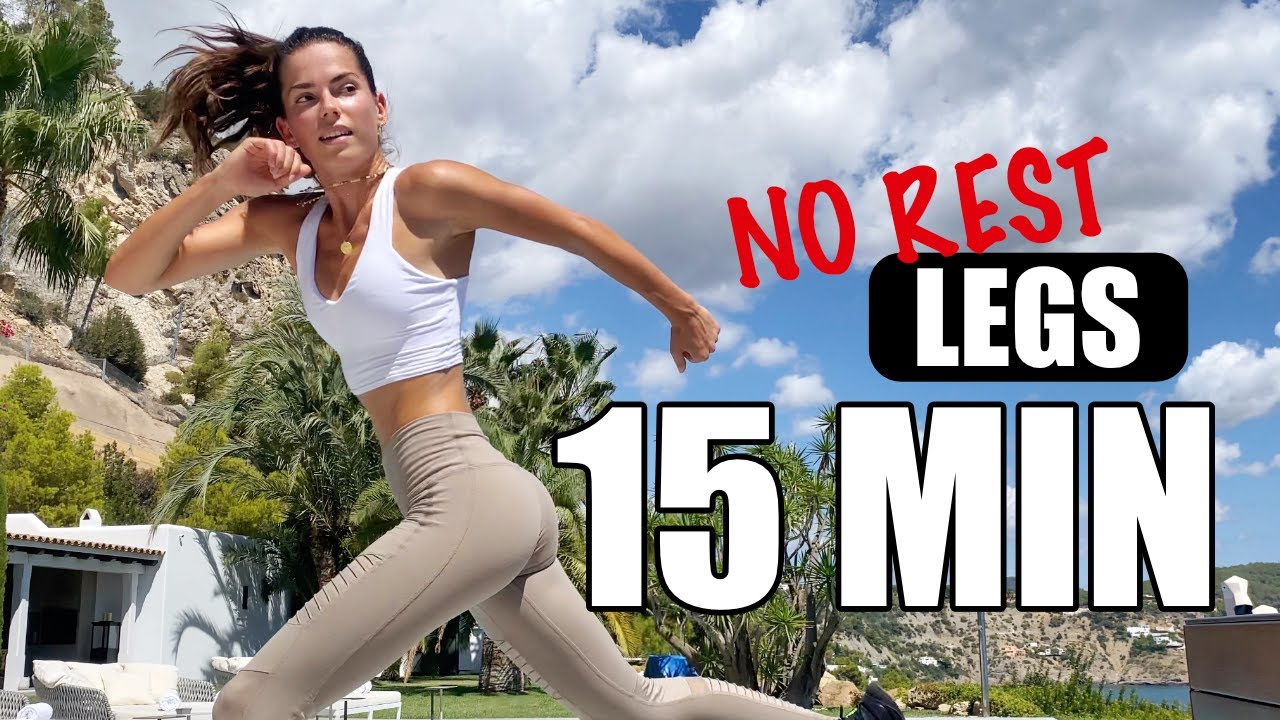 15 MIN LEG WORKOUT - sculpt & tone your legs - NO REST! | guided by ...