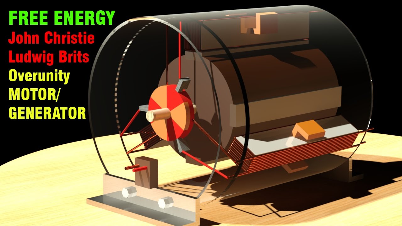 Free Energy Generator, John Christie & Ludwig Brits, Overunity motor ...