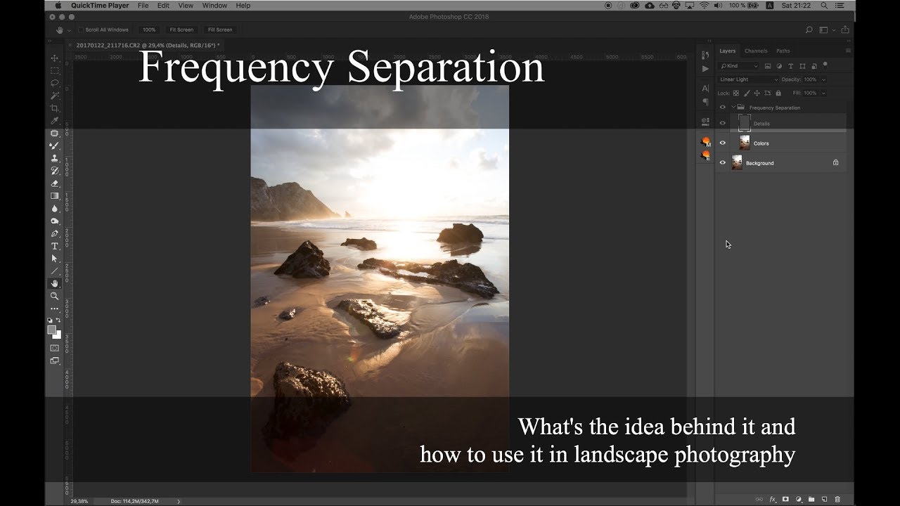 Frequency Separation explained, Part 1: Fixing simple lens flares - YouTube