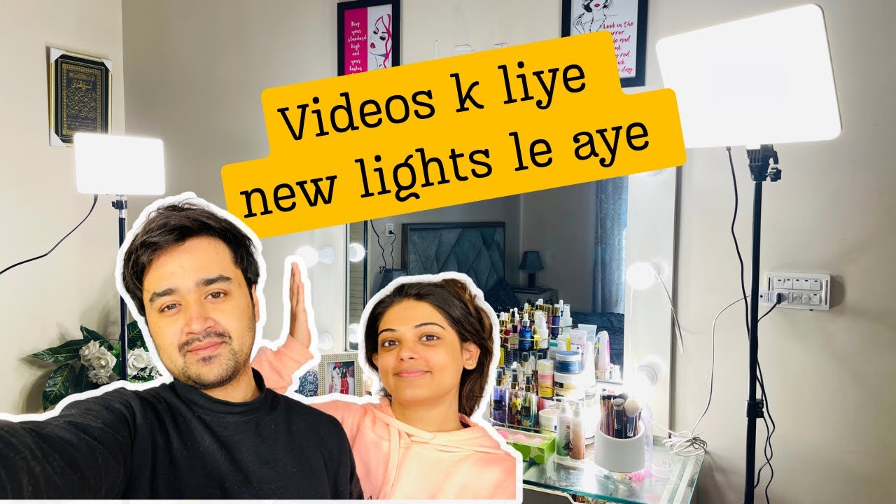 Videos K Liye New Lighting Setup Le Liya | Urooba Faizan - YouTube