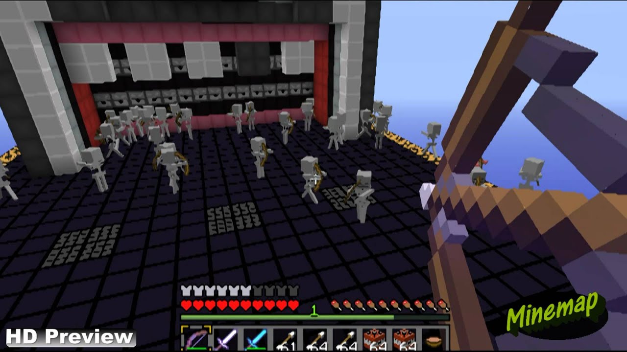 Minecraft Skeleton Siege Update HD - YouTube