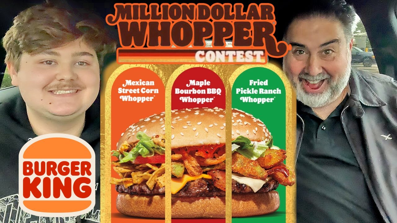 Burger King's Million Dollar Whopper Finalists Put to the TEST! - YouTube