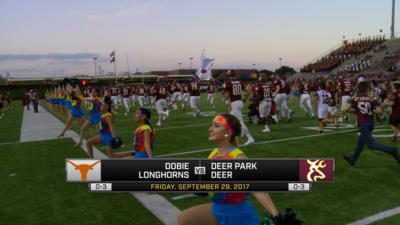 Deer Park Football vs Dobie - Game Highlights 9/29/17 - YouTube