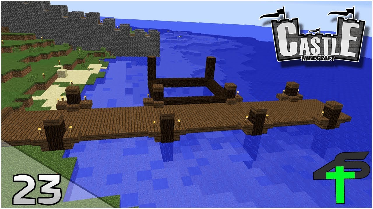 Katze baut einen Steg für die Fischer | Minecraft Castle | #23 ...