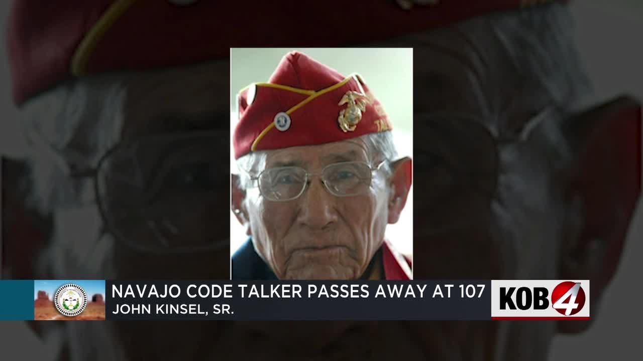 Navajo code talker John Kinsel Sr passes away at 107 - YouTube