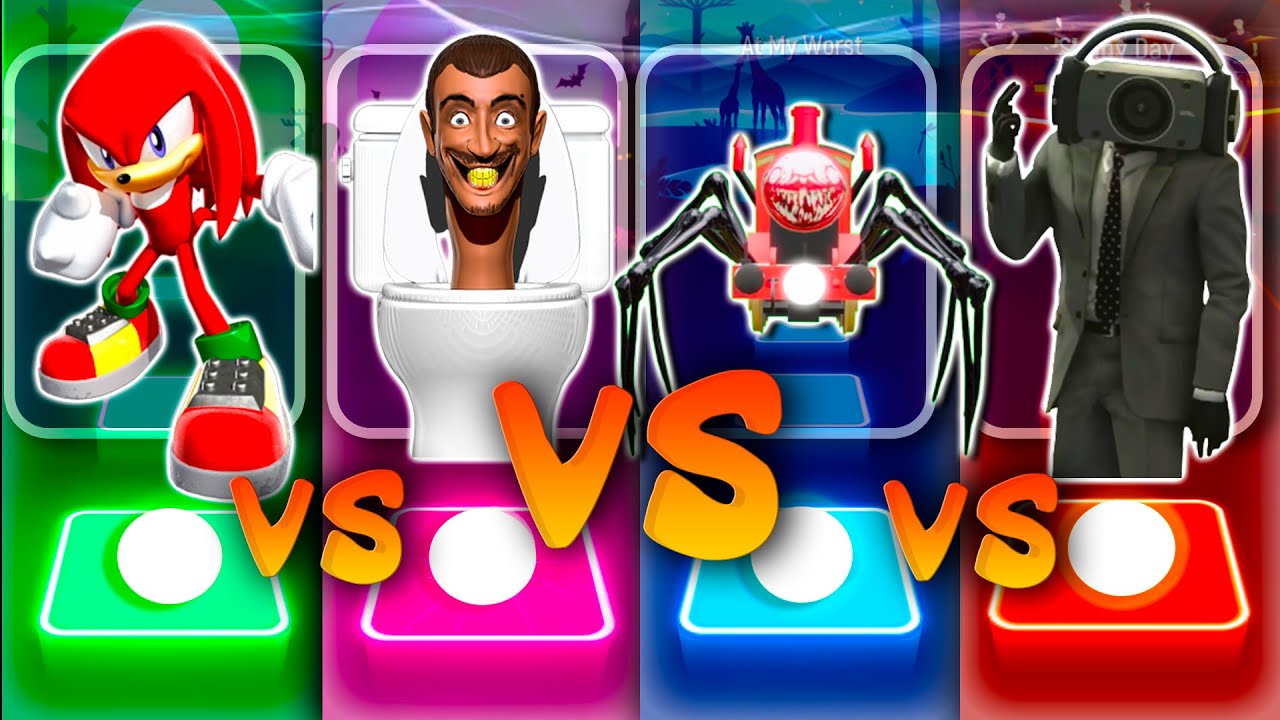 SONIC Knuckles 🆚 SKIBIDI 💩TOILET 🆚 Choo Choo Charles 🆚 Speakerman ...