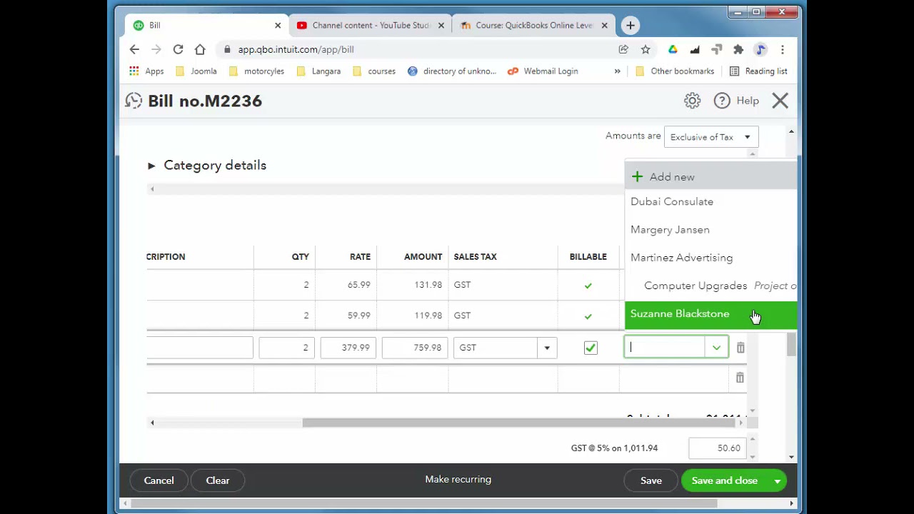 QuickBooks Online - Projects - YouTube