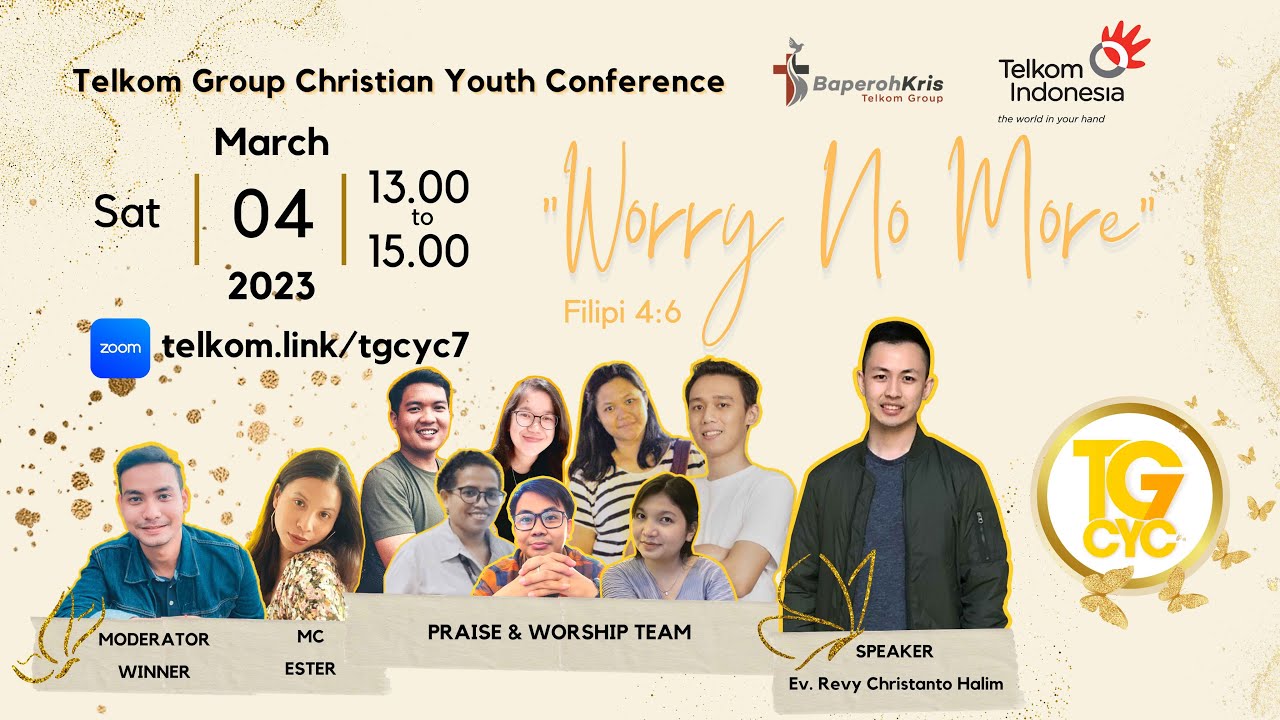 [TGCYC #7] Worry No More - Ev Revy Halim (Telkom Group Cristian Youth Conference 2023) - YouTube